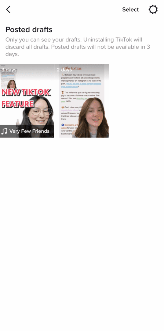 TikTok's New Posted Drafts Feature Lets You Edit Published Posts