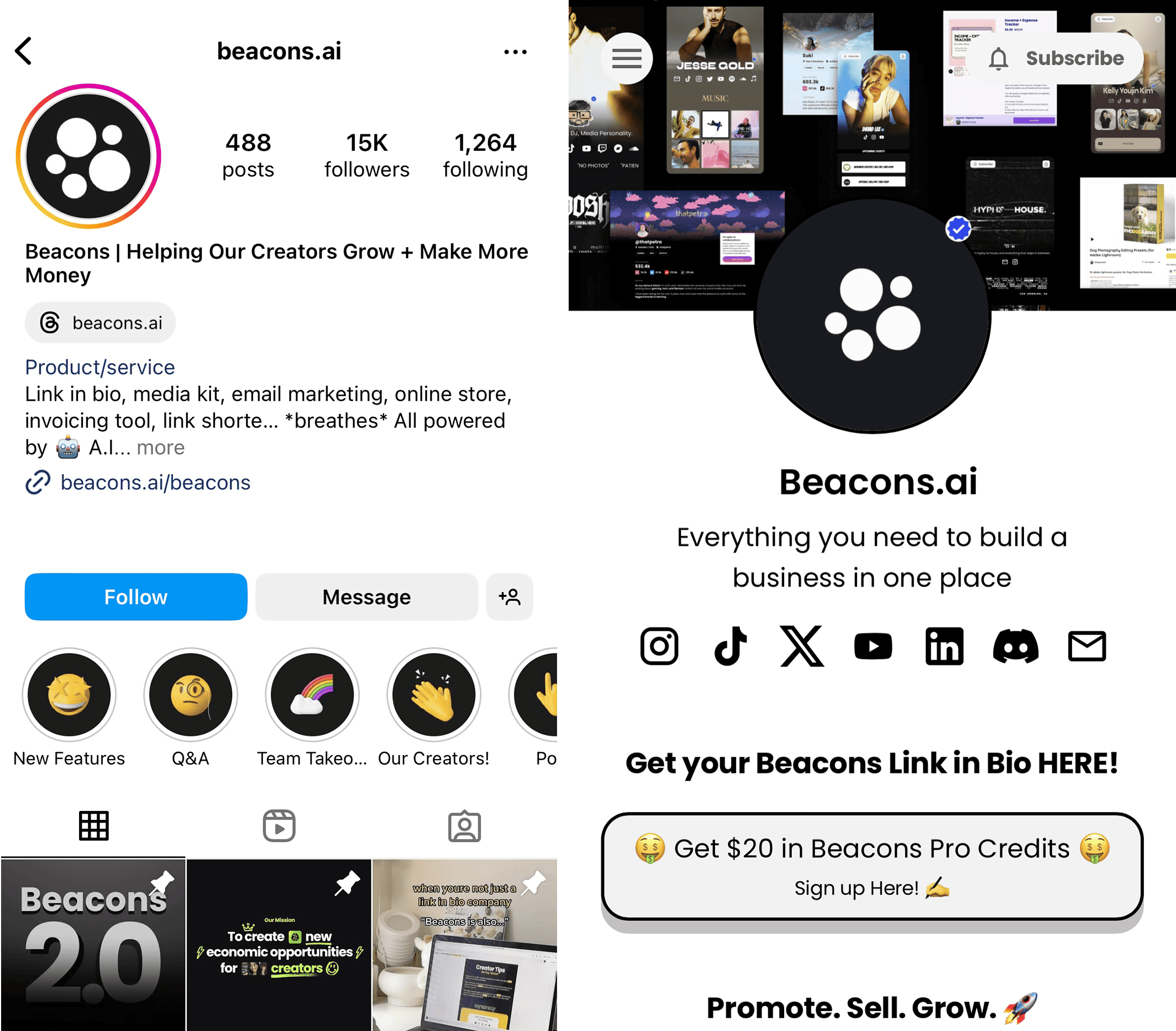 Beacons vs. Linktree: Which Link-in-Bio Tool Is Better? (2024)