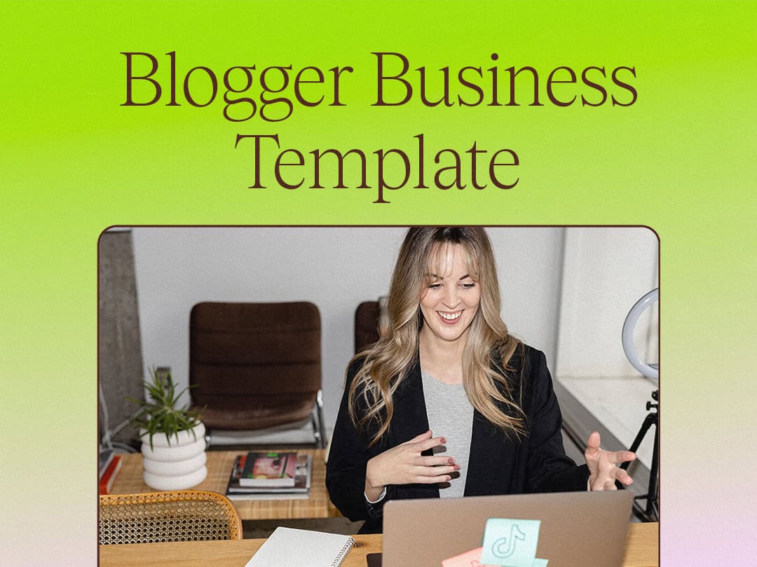 Free Blogger Business Plan Template - The Leap