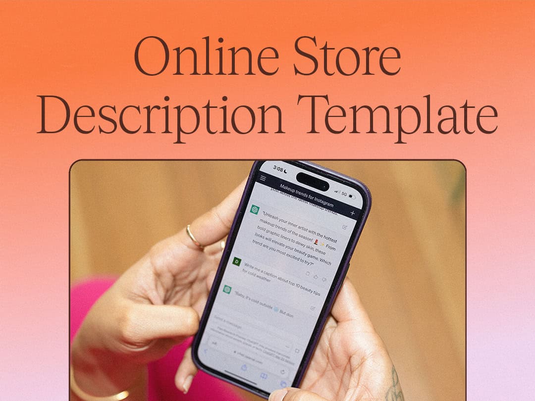 Free Online Store Description Template - The Leap