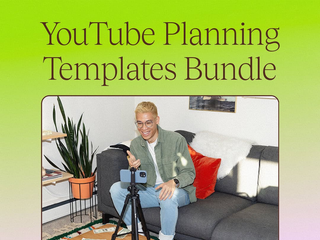 Free YouTube Planning Templates Bundle - The Leap